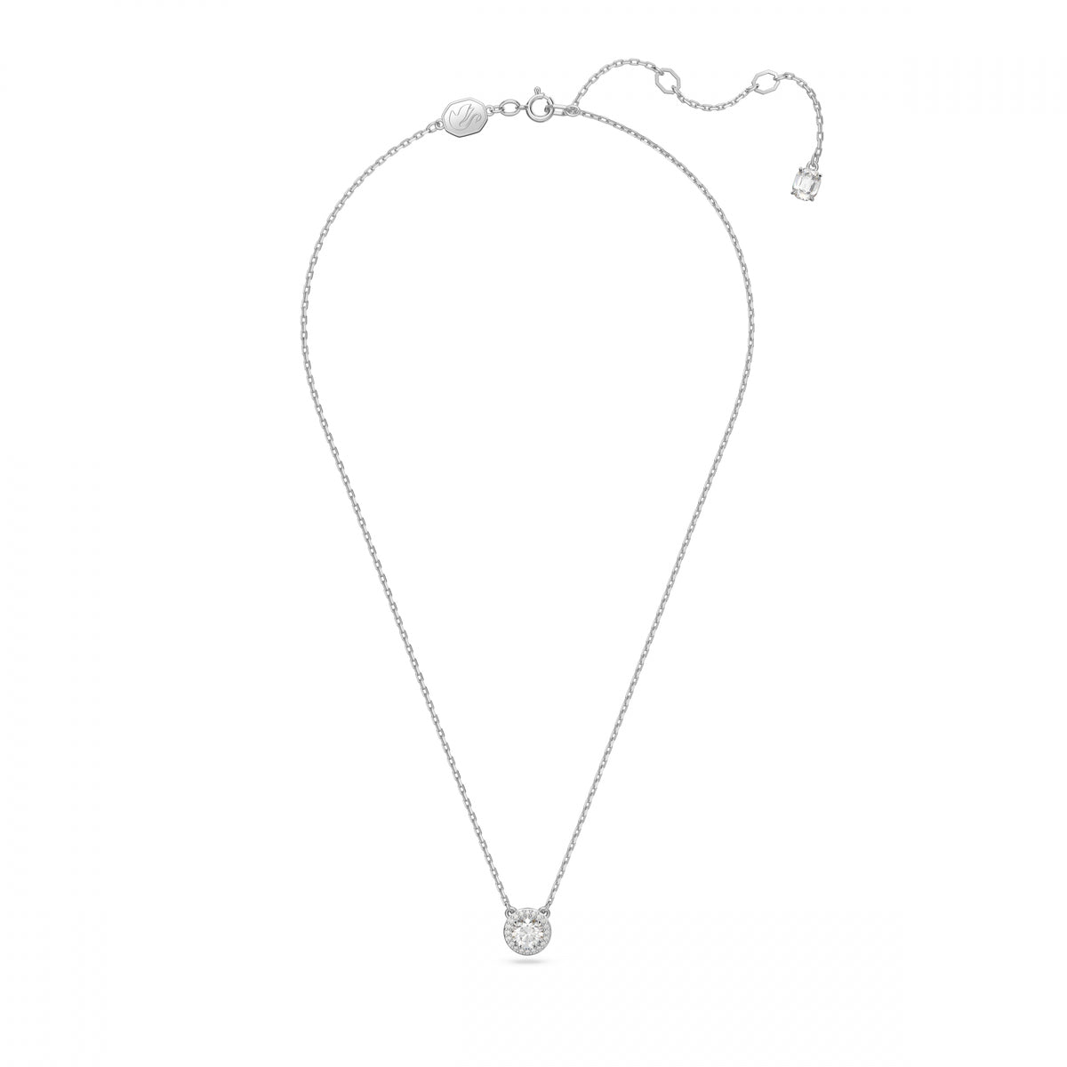 Swarovski-Constella Kolye, Round Cut, Pave, Beyaz, Rodyum Kaplama ...