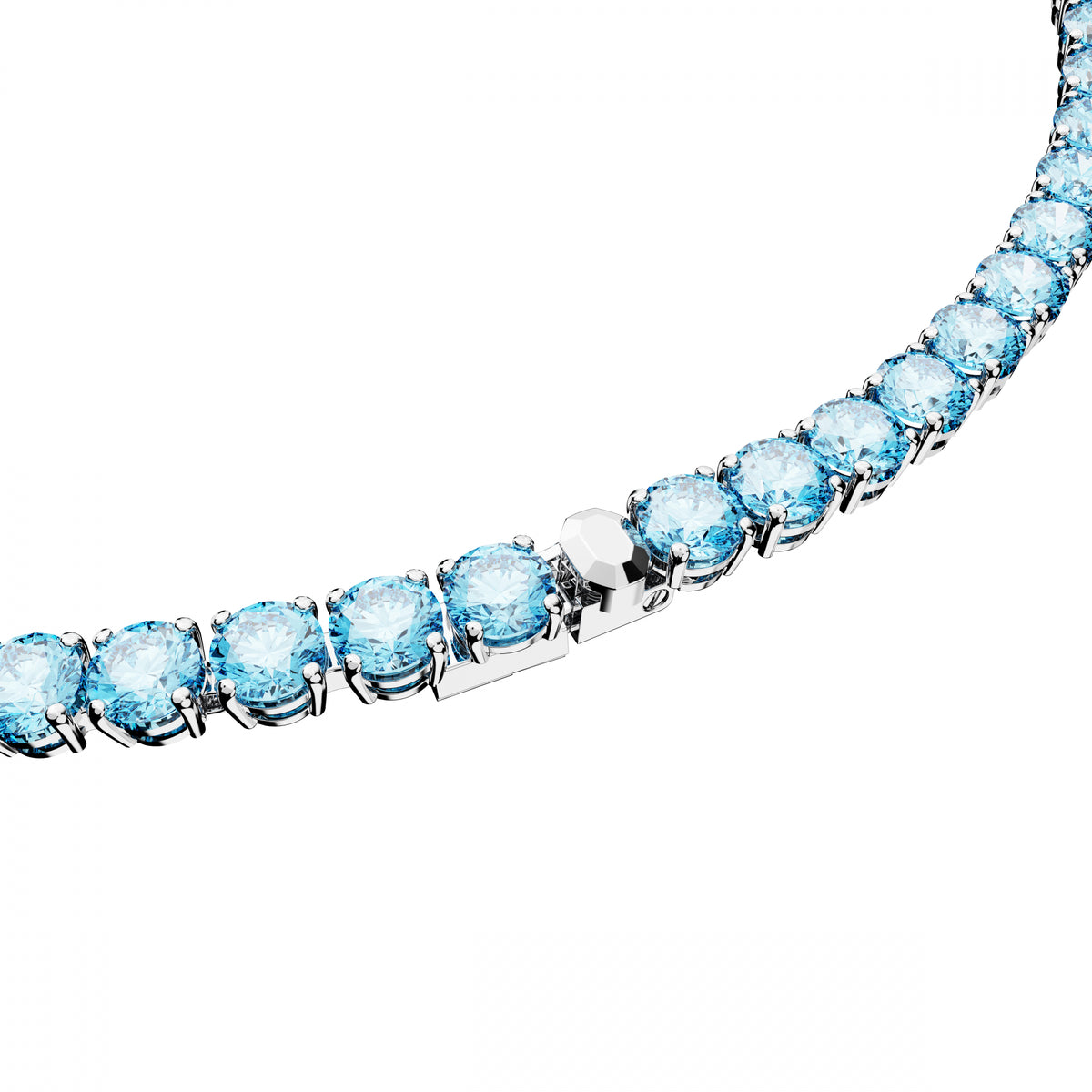 Swarovski-Matrix Tennis Kolye, Round Cutavi, Rodyum Kaplama - 5661187 ...