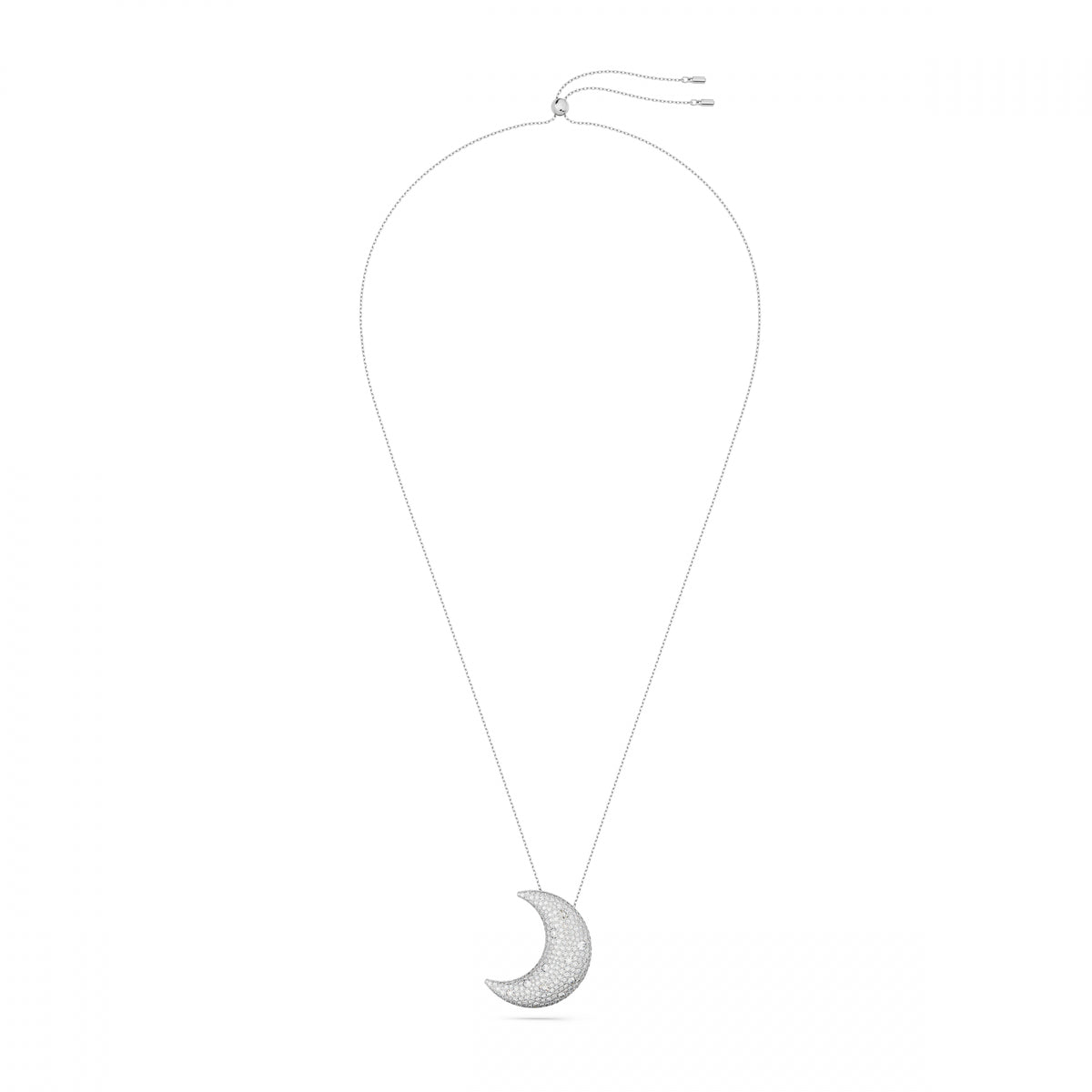 Swarovski-Luna Kolye, Large, Moon, Beyaz, Rodyum Kaplama - 5674895 | Kristal Kutu
